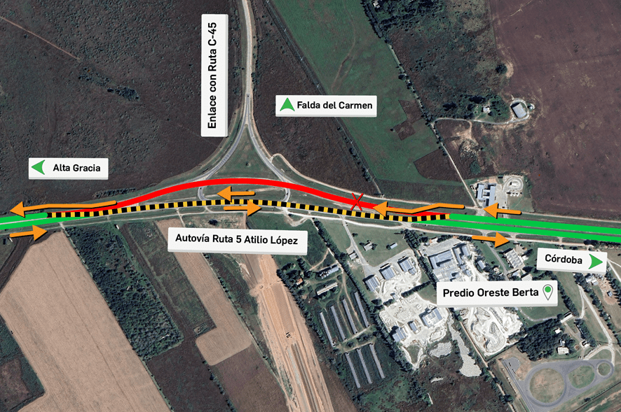 Alternativa Ruta 5: el tránsito se desviará durante 40 días por obras Alternativa Ruta 5: el tránsito se desviará durante 40 días por obras